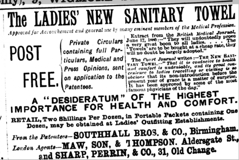 Who Invented the Sanitary Towel? – The Southall Trust
